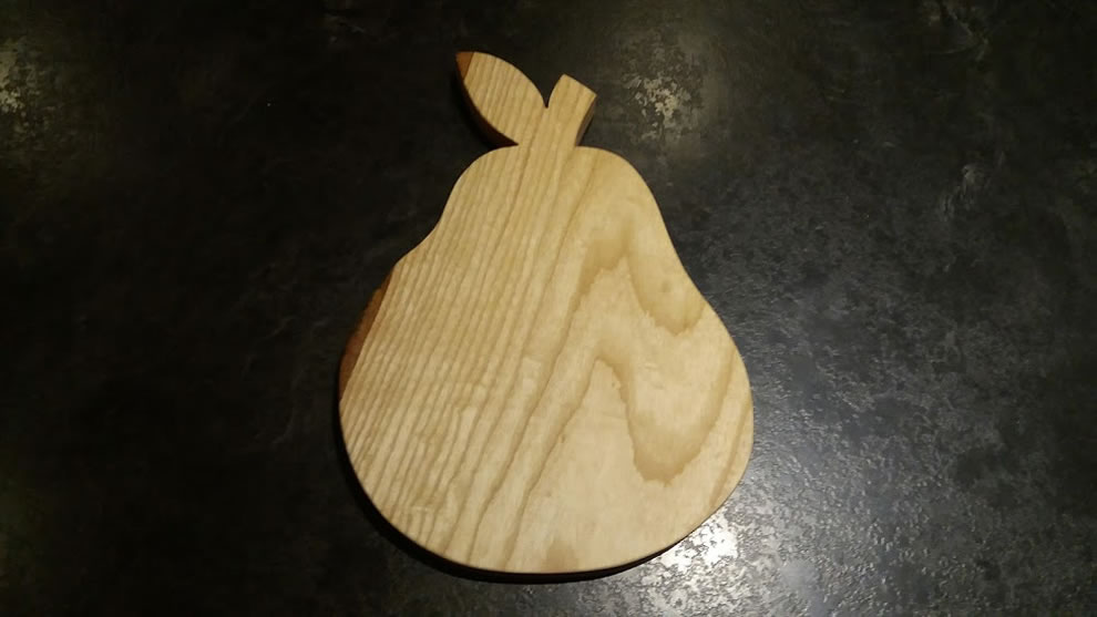 Hardwood Pear Cheese / Breadboard. Ash - Wild Wood Gifts | Handmade Oak ...