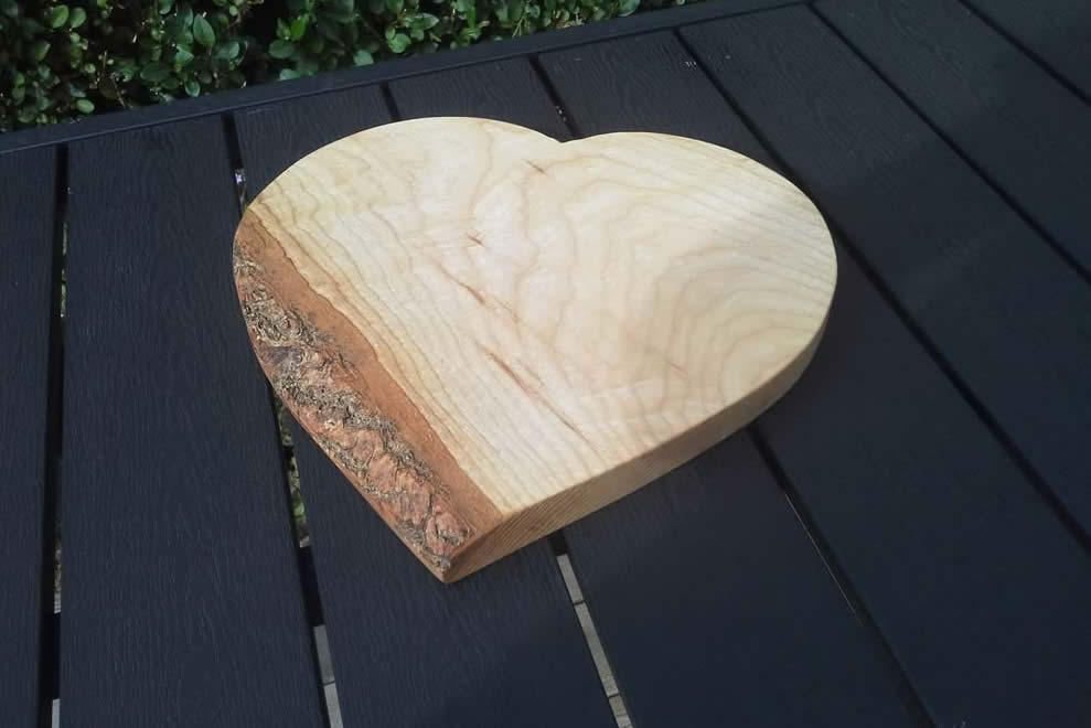 Heart Shaped Cheese / Breadboard. Ash - Wild Wood Gifts | Handmade Oak ...